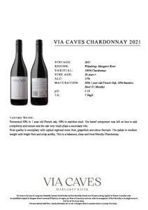 Via Caves Chardonnay 2021 – David Mullen Wine Agency